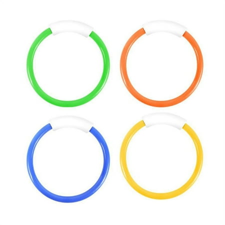 4 Pcs Swimming Pool Diving Rings, Kids Swimming Pool Toys Diving Rings ...
