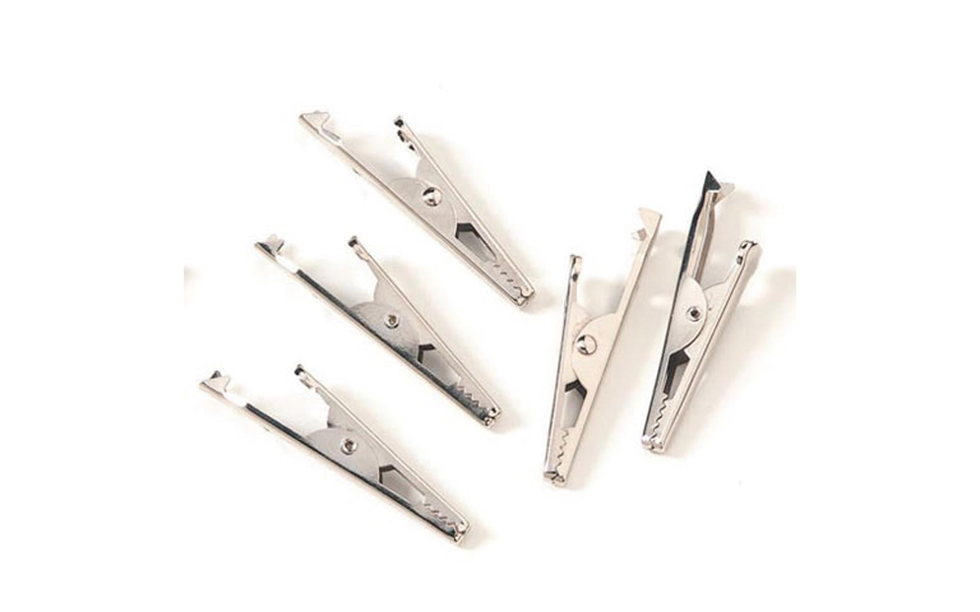 Darice JD Alligator Clip 1.75" Silver 5pc - Walmart.com