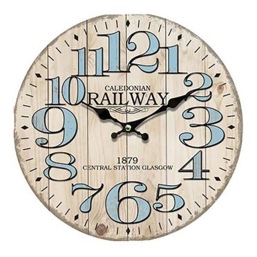 Woven Paths White Decorative Reproduction Scale Wall Clock - Walmart.com