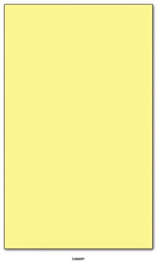 Canary Pastel Color Card Stock Paper Legal Size 8.5" X 14" Pack of 50 ...