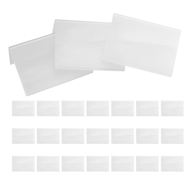 Qtmnekly 30Pcs Sign Display Holder Price Name Card Tag Mini Sign Label ...