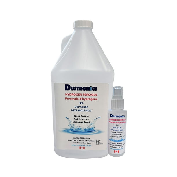 Dustronics Hydrogen Peroxide 3% USP Food Grade, 4 Litre with Full Bonus ...