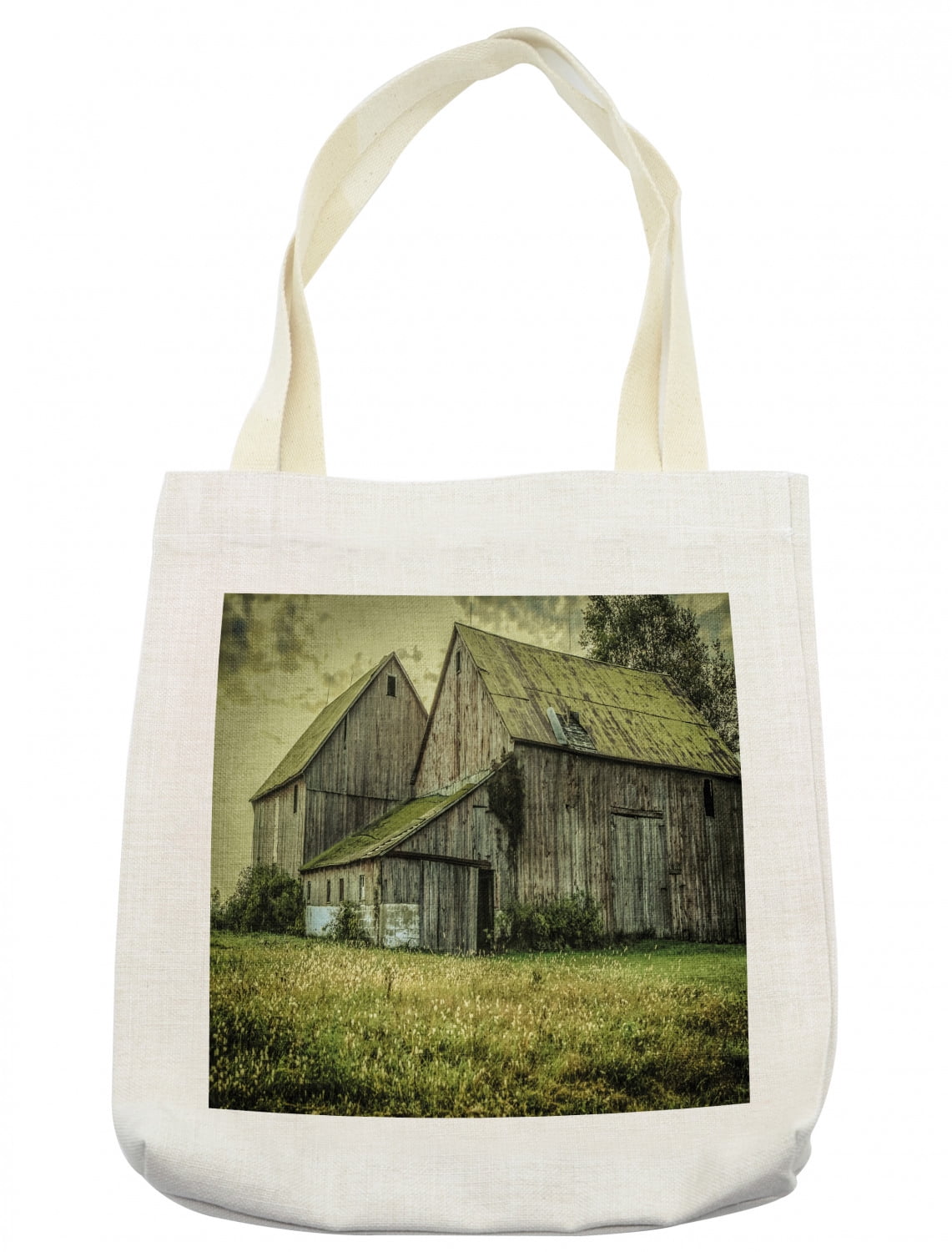 Country Tote Bag, Farmer Field Barn Warehouse Midwest American Style ...