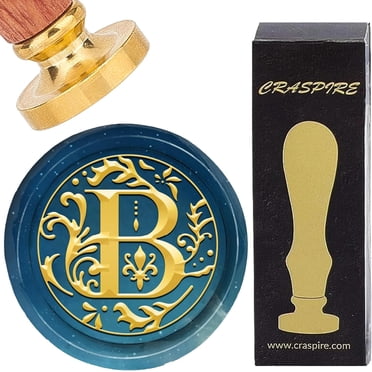 Uxcell Alphabet P Wax Seal Stamp Initial Letter Sealing Wax Stamp ...