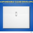 1InTheOffice Poly Envelopes Expandable Plastic Clear Envelope With ...