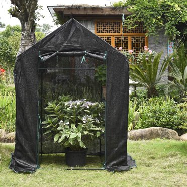 GENESIS 4 Tier Portable Rolling Greenhouse with Clear Cover - Walmart.com