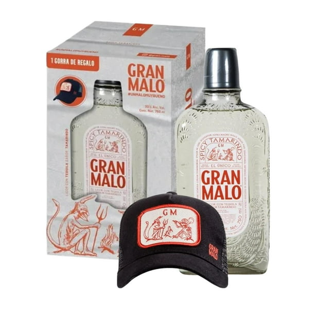 Licor de Tequila Gran Malo Tamarindo 750 ml + Gorra | Bodega Aurrera en ...