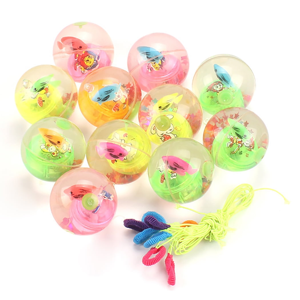 Click here for Nobrand Bounce Balls Glitter Fish: 10pcs 2.6in Rub... prices