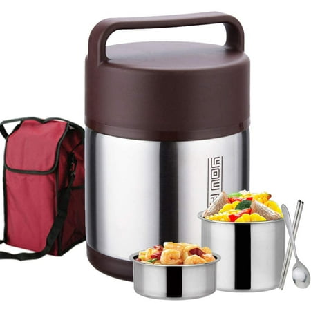 Insulated Container Hot Food Jar Stainless Steel Vacuum Food Soup Flask ...