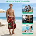 BZSMCE Soft Emerald Butterflies on Ruby For Beach Towel with Wind ...