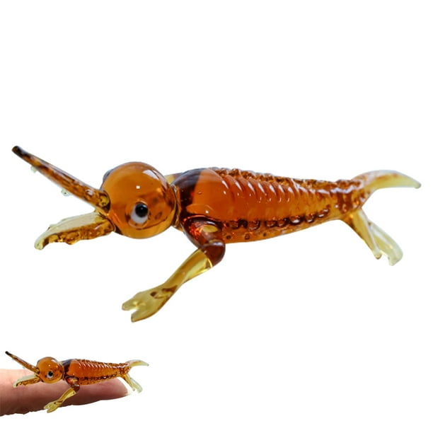 Glass Crocodile Alligator Micro Tiny Figurines Hand Blown Glass Art ...