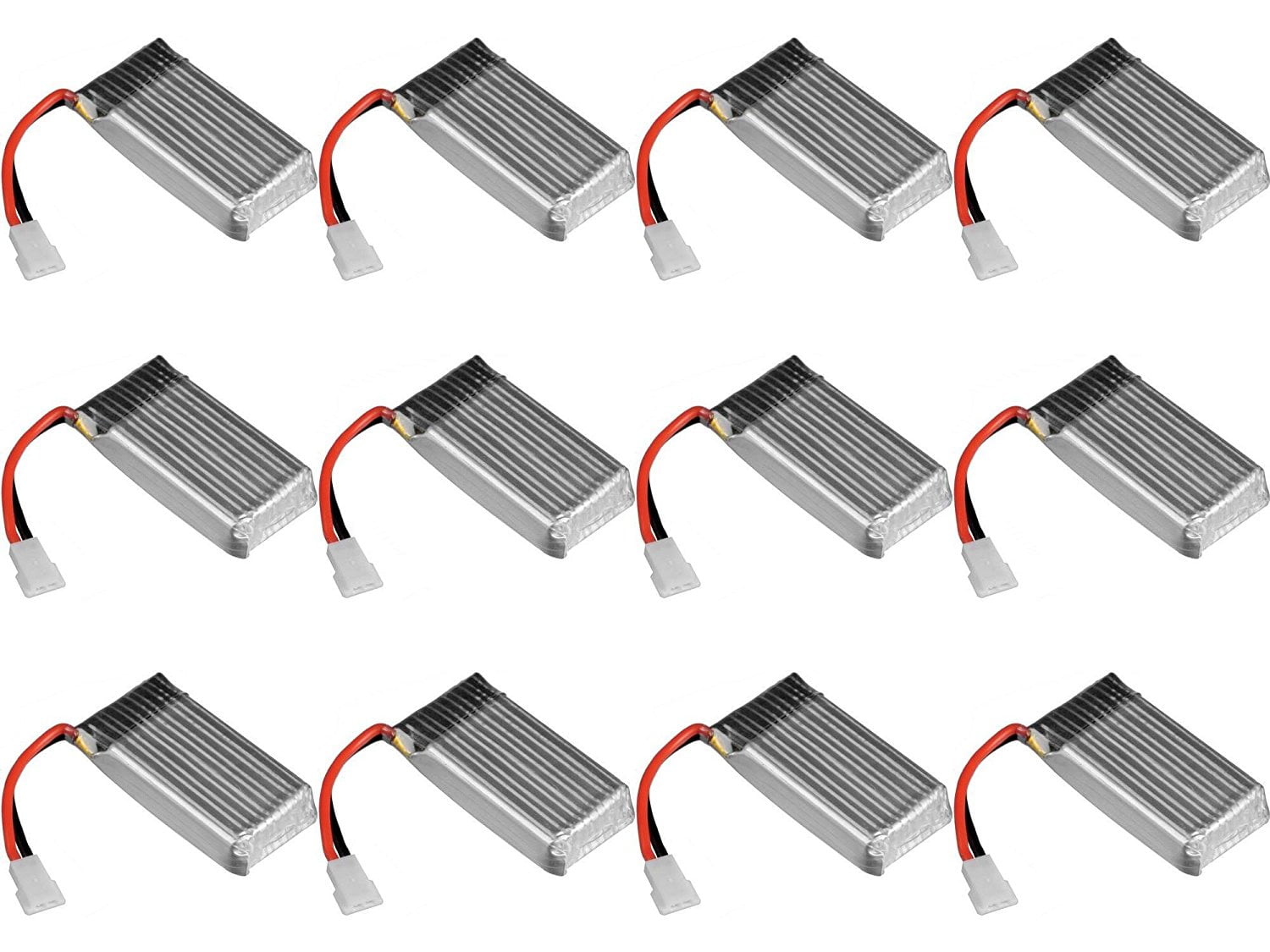 12 x Quantity of Blue Mini Drone Battery 3.7v 380mAh 25c Li-Po RC Part ...