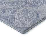 Addison Rugs Mayfield Washable Transitional Paisley Denim Runner Rug, 2 ...