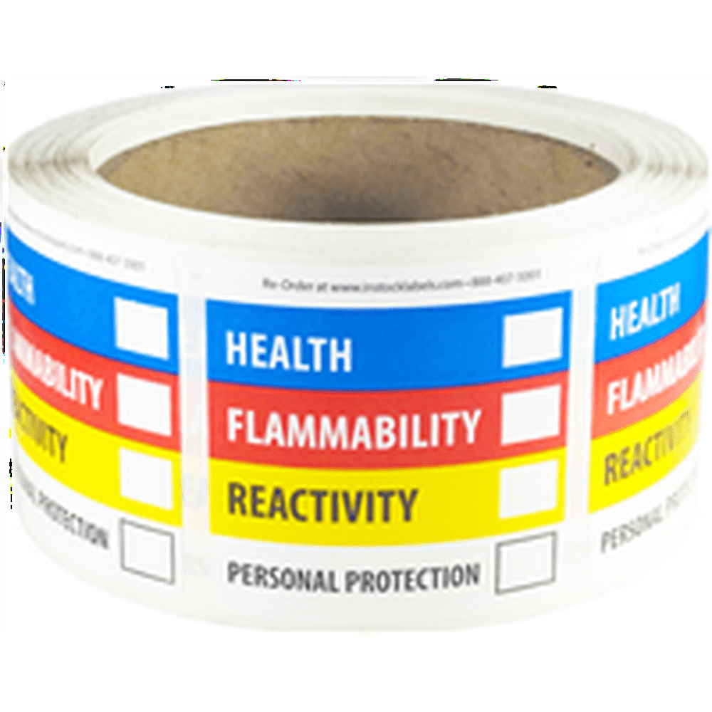 Hazardous Material Identification Label (HMIL) | 2 x 2" Inch | 500 Pack ...
