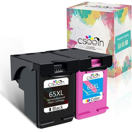 Remanufactured Printer Ink Replacement for HP 65 XL Ink Cartridges, for ...
