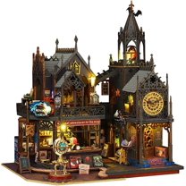 Momoremore Book Nook Kit Magic Coffee Shop, DIY Miniature House with ...