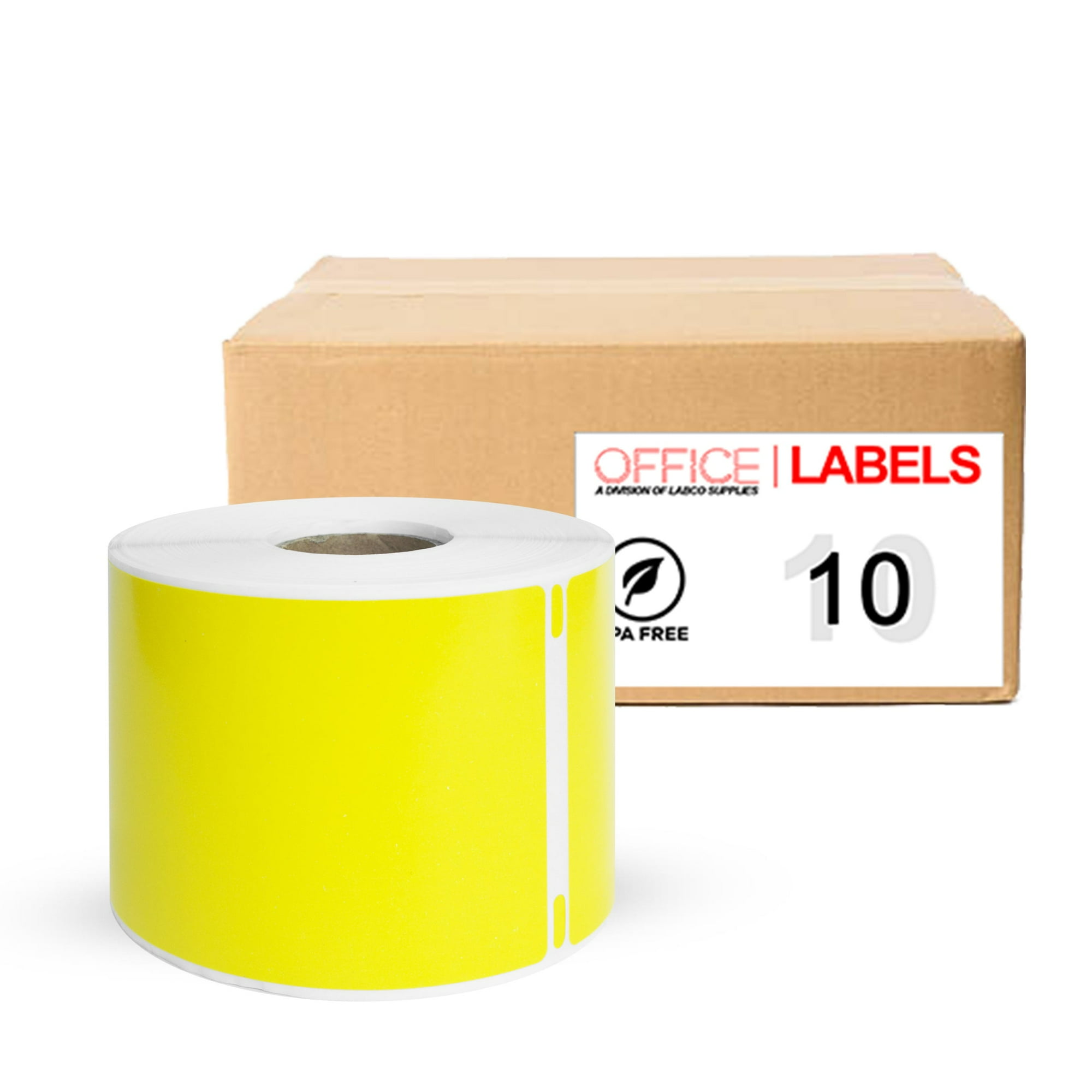 Click here for Office Labels 10 Rolls Of 30256 Removable Yellow C... prices