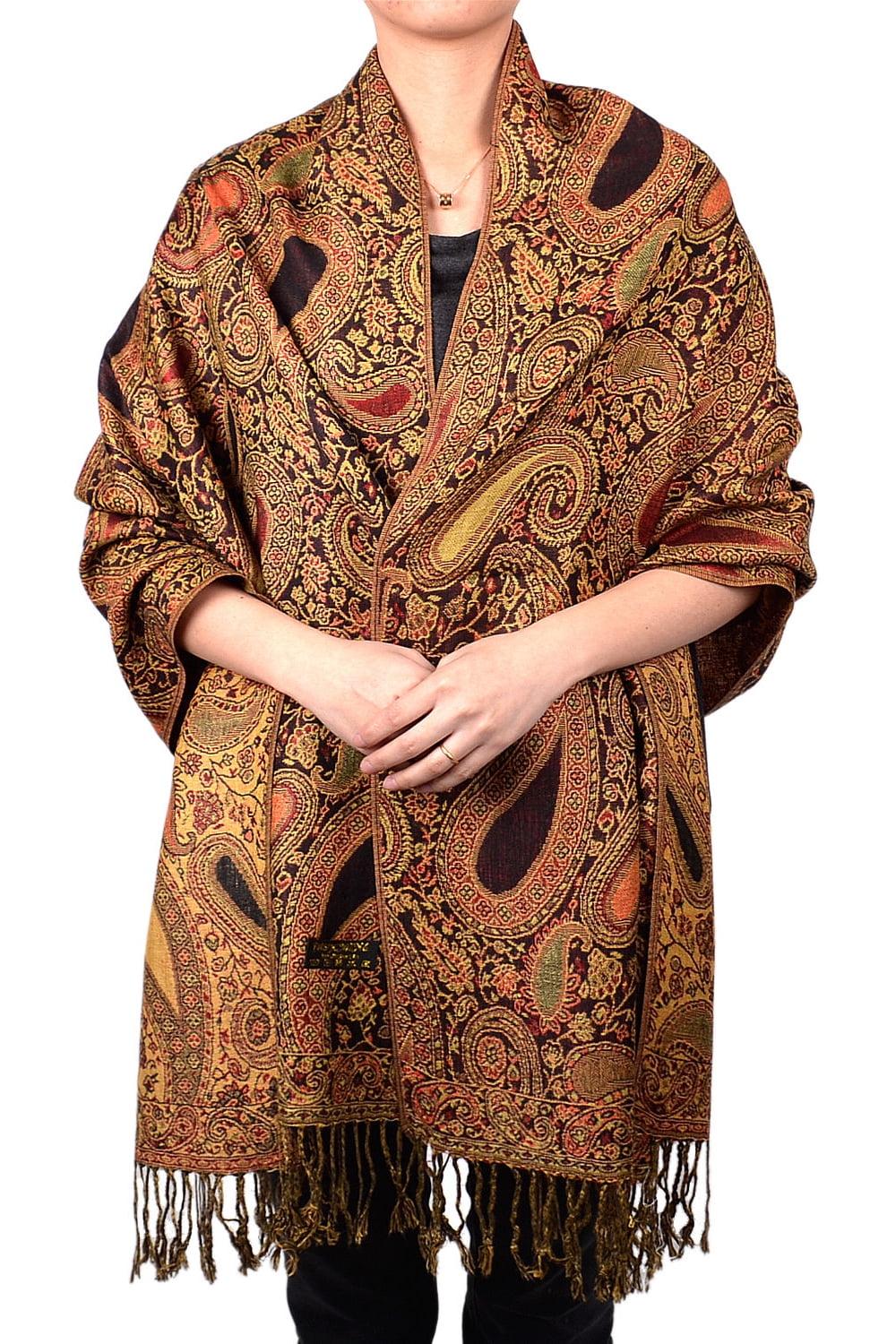 Paisley Floral Pashmina Multi Color Scarf Shawl Wrap - Walmart.com