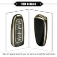 Unique Bargains Key Fob Cover for Ford C-Max Escape 5 Buttons TPU Black ...