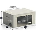 Sorbus Storage Bin with Metal Frame, Stackable & Foldable with Clear ...