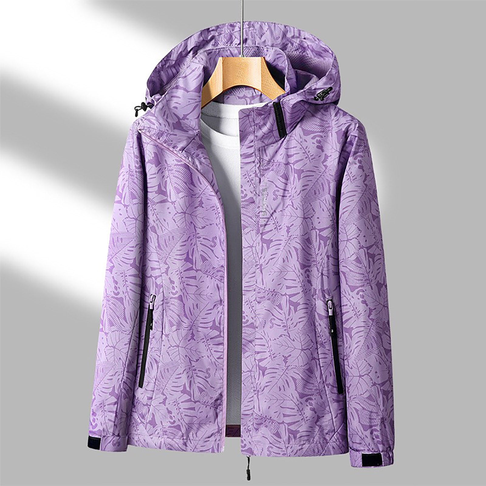 Click here for Smihono Hooded Windbreaker Jacket For Women Plus S... prices