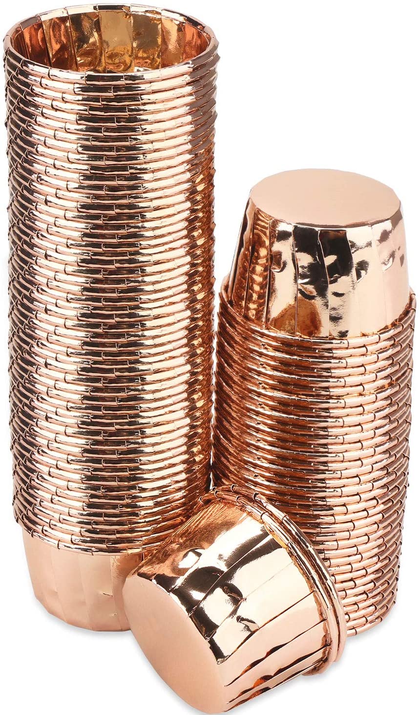 Aluminium Cups for Baking, 100pcs 3.5 oz Disposable Aluminum ramekins ...