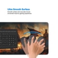 ASIASN-Dragon Gaming Mousepad, Fire Knight Castle Fantasy Mousepad XL ...