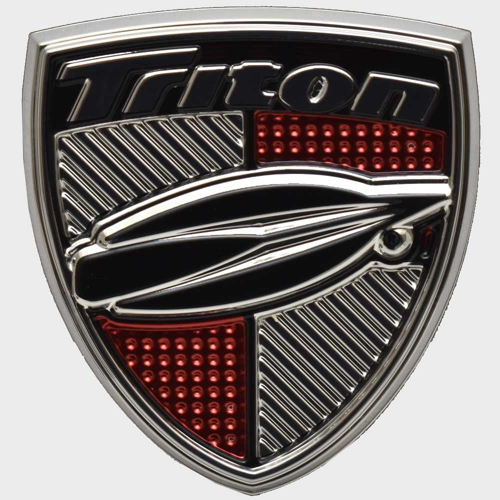 Triton Boat Raised Decal Sticker 200562 | Chromax 2 7/8 X 2 1/4 ...