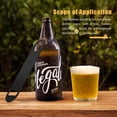 4 PACK Stainless Steel Flat Bottle Opener, Beer Bottle Opener, 7inch ...