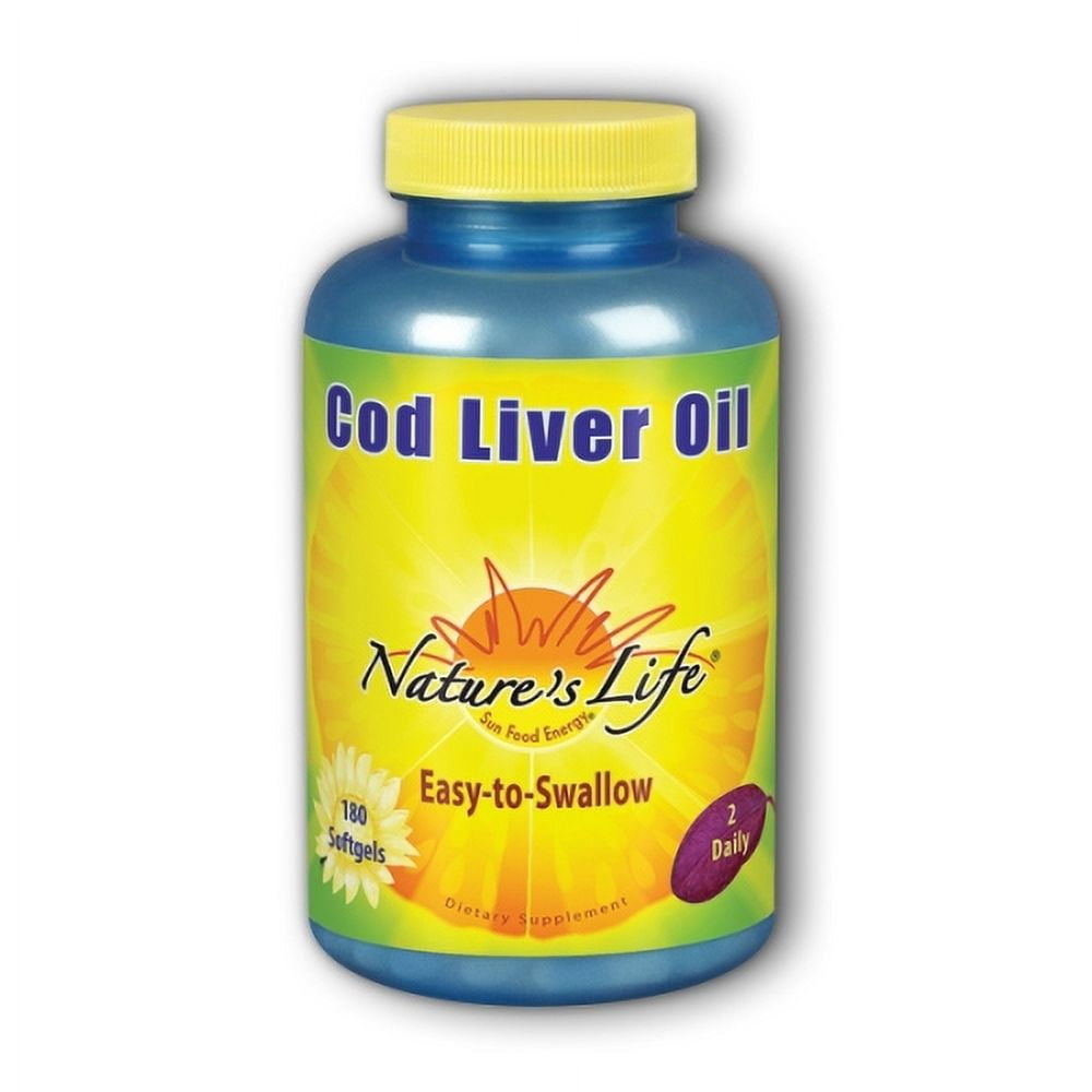 Suplemento concentrado de aceite de hígado de bacalao Nature's Life, 90 ...
