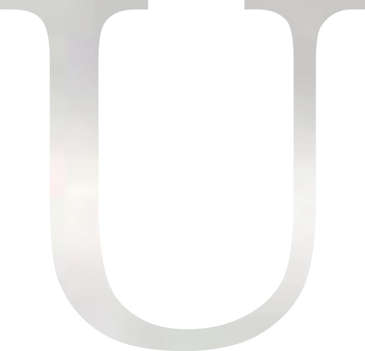 Acrylic Letter U Times, 6'' Tall Clear Acrylic Alphabet Letters, Choose ...