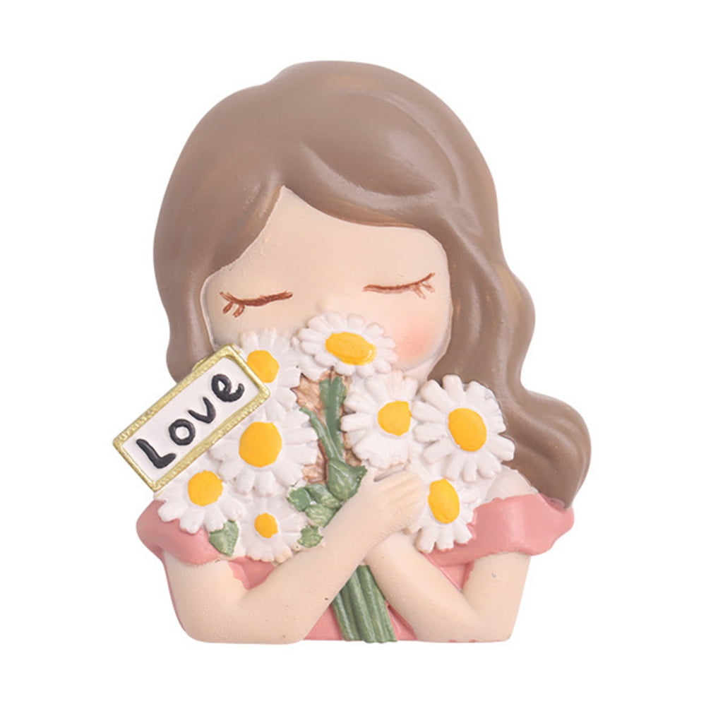 3D Wall Switch Sticker,Cute Cartoon Bouquet Girl Switch Sticker Decor ...
