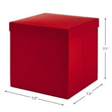 Hallmark 7" Large Gift Box with Lid (Red) for Birthdays, Christmas ...