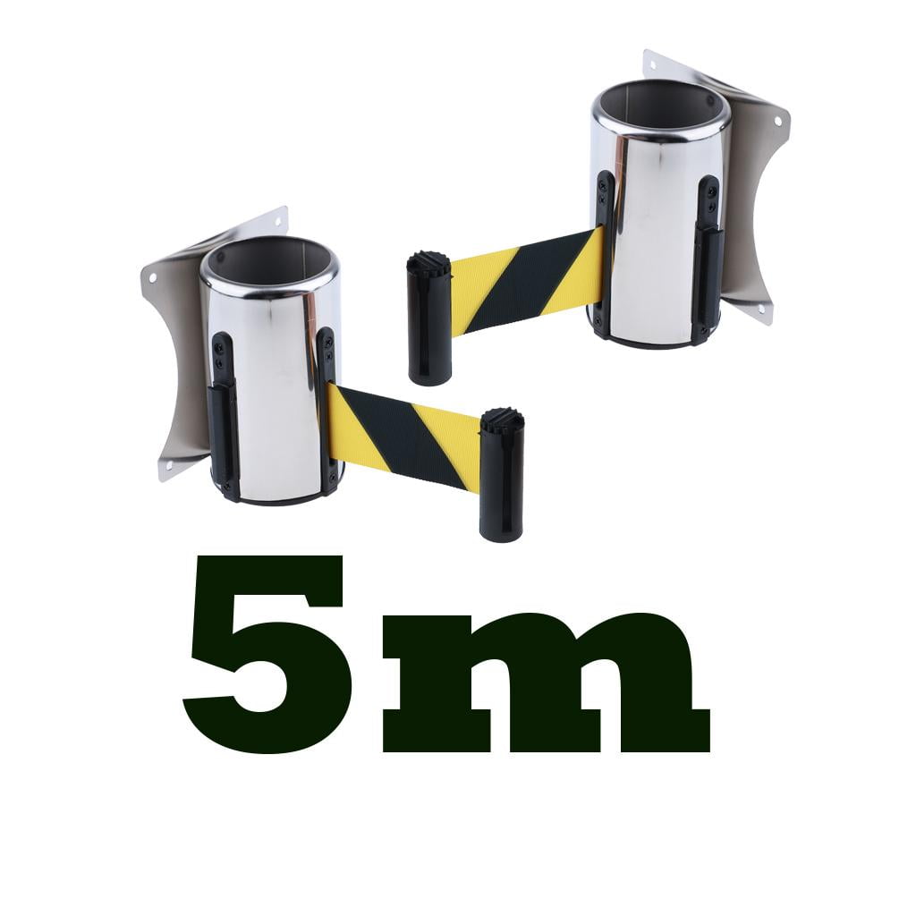 2x5m HIGH FLEXIBILITY Wall Mount Crowd Control Wall Barrier Retractable ...