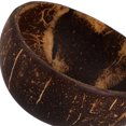 Luxshiny 4Pcs Coconut Shell Bowls Coffee Color Decorative Salad Bowls ...