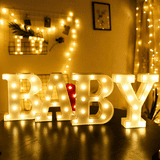 Bxaolu Christmas 26 Letter Led Lights Alphabet Colored Lights - Outdoor ...