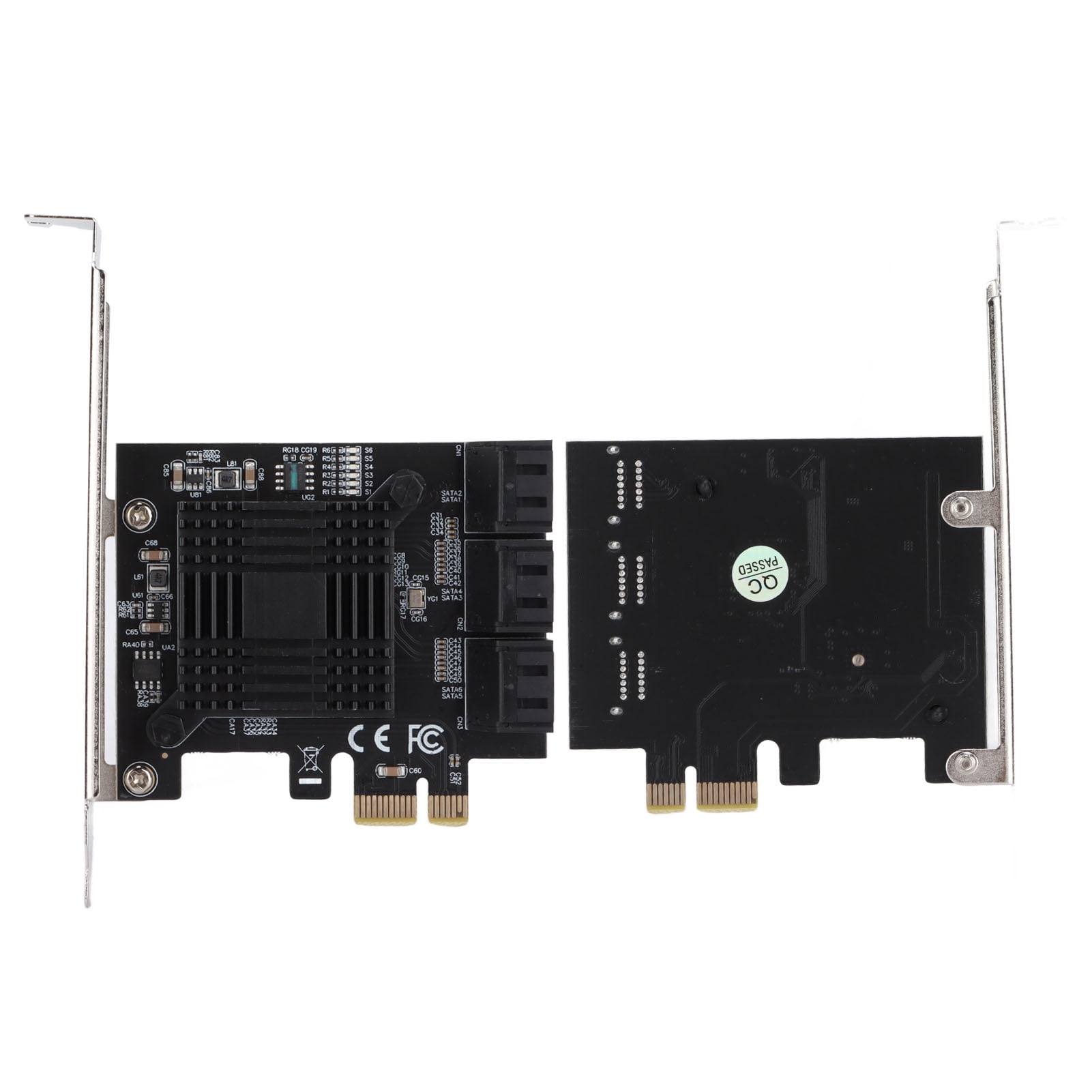 Tarjeta Pcie Serial ATA de 6 puertos Serial ATA30 Serial ATA PCI E Card ...