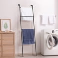 2 Pack Blanket Ladder Outdoor Towel Rack for Pool, Decorative Metal ...