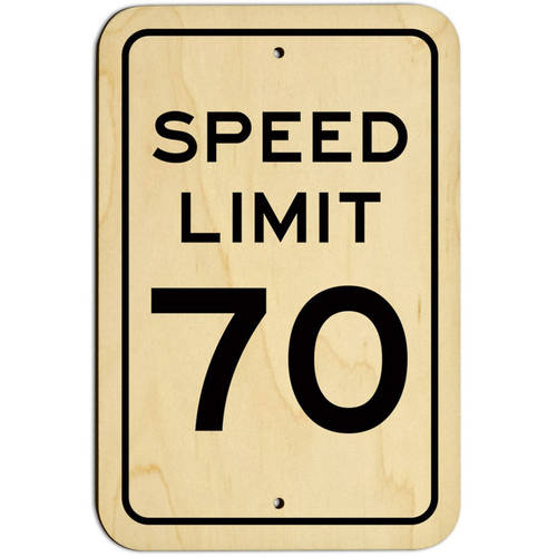 Speed Limit 70 Sign - Walmart.com