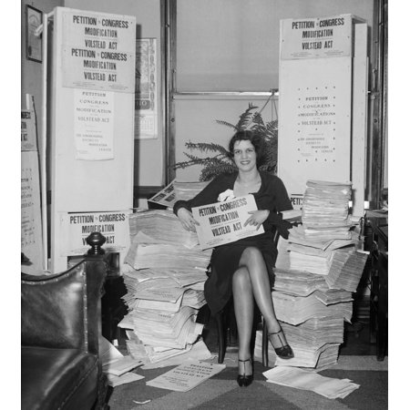 Woman Holding A 'Petition To Congress Modification History (18 x 24 ...