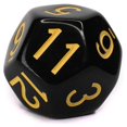 Role 4 Initiative R4I50006-7C Dice with Arch D4 Opaque, Black with ...