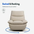 FLEXISPOT Rocking Reclining Chair, Oversize Glider Sofa with Adjustable ...