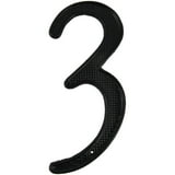 Traditional House Number, #5, 4 Inches, Matte Black by Stone Harbor ...