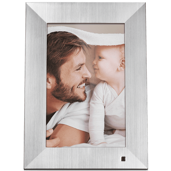 NIX LUX 10 inch Digital Photo Frame 720p HD Display - Brushed Silver ...