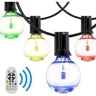 Clear Textured Edison String Lights With 10 LED Bulbs - Walmart.com