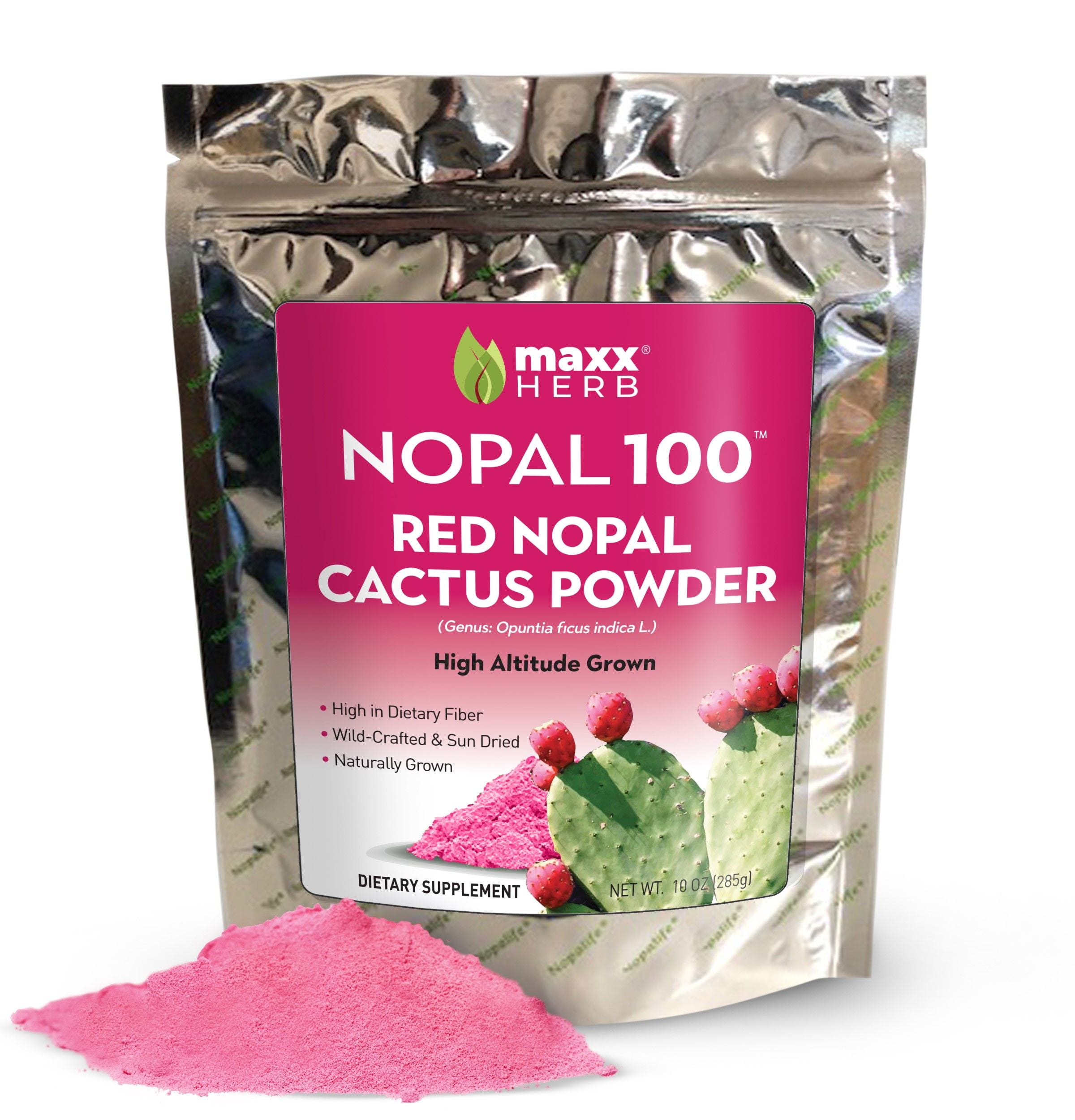 Maxx Herb Red Nopal Cactus Powder, Prickly Pear Fruit, High in Fiber ...