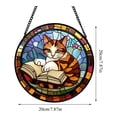 Acrylic Window Hanging Panel Round Sun Catcher with Bird Design ...