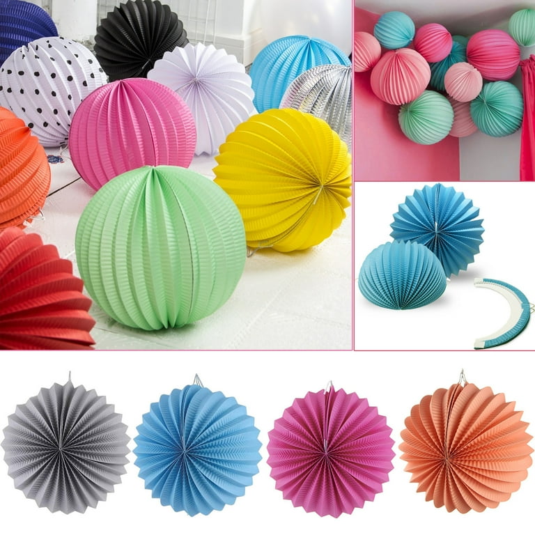 How To Make Round Tissue Paper Lanterns