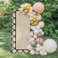 Art Frame Arch Backdrop Cover 6 FT, Geometric Black Morocco Printed ...