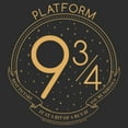 Women's Harry Potter Platform 9 3/4 Line Art Graphic T-Shirt - Walmart.com